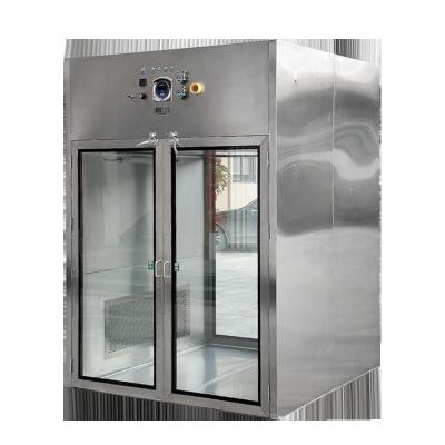 중국 두 개의 문 패스 박스 물품 접근 공기 샤워 패스 박스 식품 가공 산업에 대한 LED 전자 공장 판매용