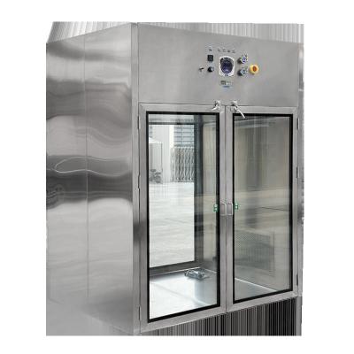 중국 두 개의 문 패스 박스 물품 접근 공기 샤워 패스 박스 식품 가공 산업에 대한 LED 전자 공장 판매용