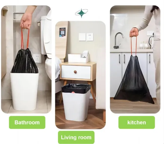 Scented Waterproof Pet Garbage Bag Portable Vest Handle Custom Printed Plastic Dog Bag