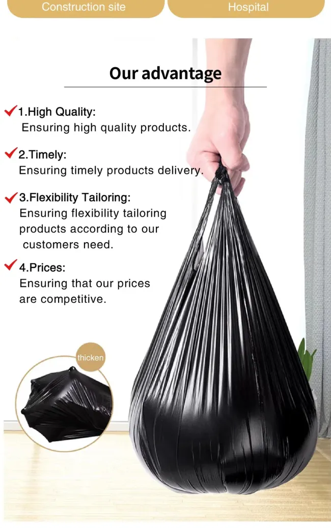 Scented Waterproof Pet Garbage Bag Portable Vest Handle Custom Printed Plastic Dog Bag