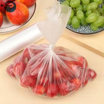 China HDPE Transparent Star Seal Produce Bag with Paper Core for sale