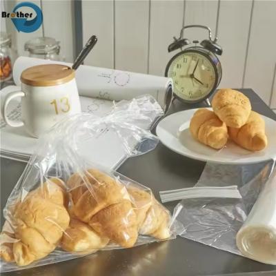 China HDPE Transparent Star Seal Produce Bag with Paper Core for sale