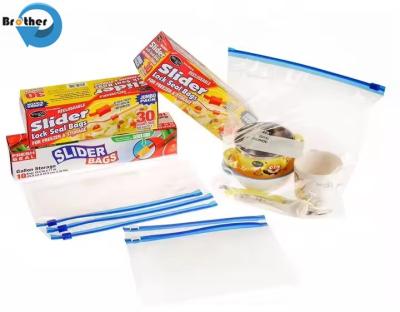 China Clear Poly Ziplock Baggies for Freshness - Resealable Custom Zipper Bags for Food Storage Sandwich Bag with Zipper for sale