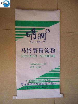 Κίνα OEM&ODM Eco Friendly Kraft Paper Bag Charcoal Chemical Laminated Custom PP Woven Bag προς πώληση