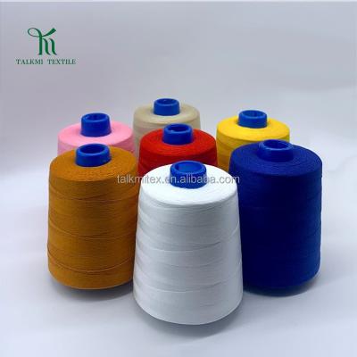 China 20S/2 100% Polyester Melange Yarn Raw Pattern Medium Thick Thread for Weaving High-Speed Flatbed Baota Line for Luggage Denim for sale