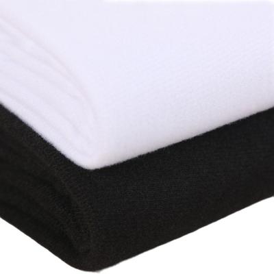 China Breathable and soft extra thin Loop fabric wide Hook and Loop tape in black and white color for sale