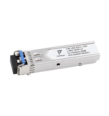 中国 カスタマイズされたJ4859D SFP 1.25G LX 10KM 1310nm SMF 双ファイバーLC FP DDM SFP モジュール GLC-LH-SM 販売のため