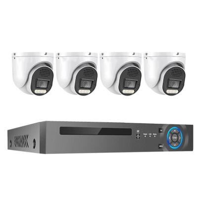 Cina 4 canali Detezione facciale interna IP66 H.265 4K 8MP Wired POE IP Network Sicurezza domestica Sistema di telecamere CCTV in vendita