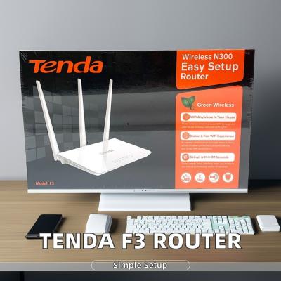 Ten-Da F3 300Mbps Wireless Home Router 2.4GHz 3 Antennas Multi Language Firewall