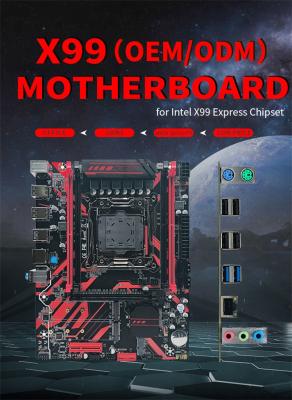 中国 パーソナライズされたX99マザーボード PCサーバー マザーボード 4xDDR4 サポートコア I7 E5 v3/v4 CPU X99マザーボード 販売のため