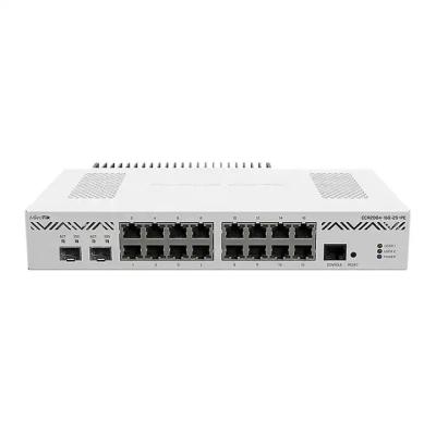 Китай Скорость проводной передачи 10/100/1000Mbps 16 Гигабит 2 Гигабит оптический порт умный маршрутизатор CCR2004-16G-2S ПК с функцией модема продается