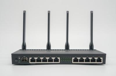 중국 MikroTik RB4011iGS+5HacQ2HnD-IN 엔터프라이즈 라우터, 듀얼 체인 무선 1GB RAM 및 4 코어 CPU IP 네트워크 판매용