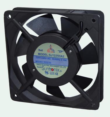 China Van de Ventilatieventilators van „Suntronix“ SJ1225HA2 240V Vierkante Industriële Zwarte, waterdichte IP44 Ventilator 120 x 120 x 25mm Te koop