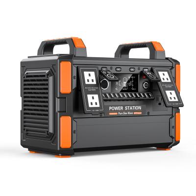 China Zonne Navulbaar Lithium Ion Power Station Portable Generator 1000W 220V Te koop