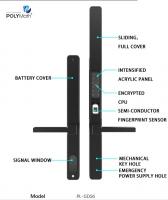 Quality Aluminum Villa Smart Door Lock with Remote Control and Waterproof Programmable Sensor for sale