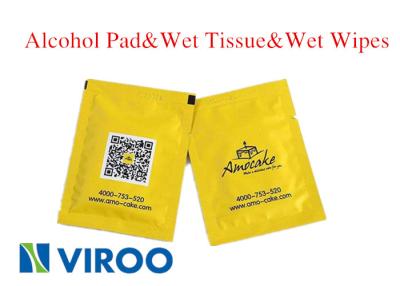 Chine Consommation basse d'énergie humide de machine de conditionnement de chiffons de contrôle de PLC, tissu humide adapté aux besoins du client faisant la machine à vendre