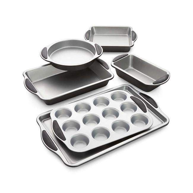 wholesale Home Kitchen Thicken Nonstick Oven Black 6-13 Inch Tray Round Bakeware Baking set