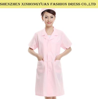 China Los vestidos del uniforme de la enfermera del rosa del bordado para las mujeres/la enfermera de estudiante uniforman en venta