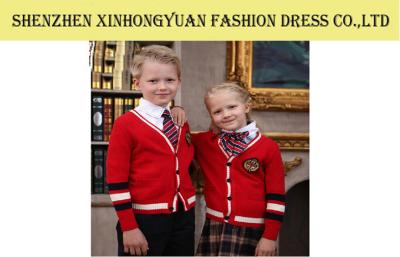 China De winterkatoen die de Rode Uniformen van de Studentenschool, het Meisjesuniformen breien van de Tienerschool Te koop