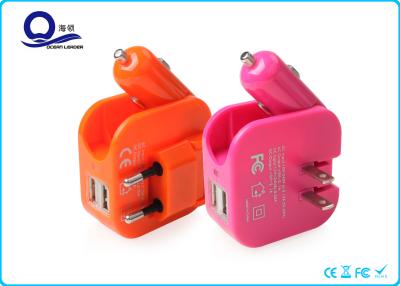 Cina Caricatore standard 2 dell'automobile del Usb del doppio degli Stati Uniti/UE/Regno Unito/AU in 1 uso automobile/della famiglia in vendita