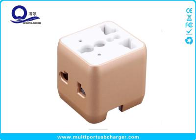Cina Mini portatile stampa di logo dell'OEM del convertitore di Adapater di viaggio di USB volt di 110 - di 220 volt in vendita