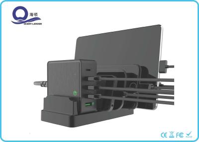 Cina Caricatore rapido multiplo 3,0 della stazione di carico del telefono cellulare di 5 porti con il tipo adattatore del usb di C in vendita