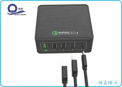 Cina Caricatore rapido multiplo 3,0 della stazione di carico di USB di 5 porti con il tipo adattatore di USB di C in vendita