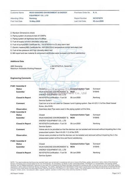 ABS-SM - KANGWEI ENVIRONMENT ENERGY GROUP