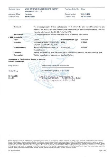 ABS-SM - KANGWEI ENVIRONMENT ENERGY GROUP