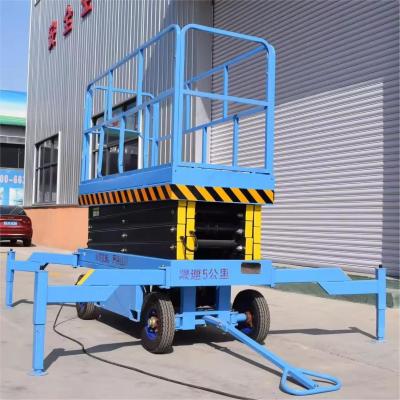 Cina 6m 8m 12m 230kg piattaforma di lavoro elevata auto-propulsione forbice tavolo di sollevamento porta interblocco sulla piattaforma in vendita
