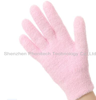 Cina Guanti d'idratazione del gel del filato rosa della piuma con gli oli essenziali naturali in vendita