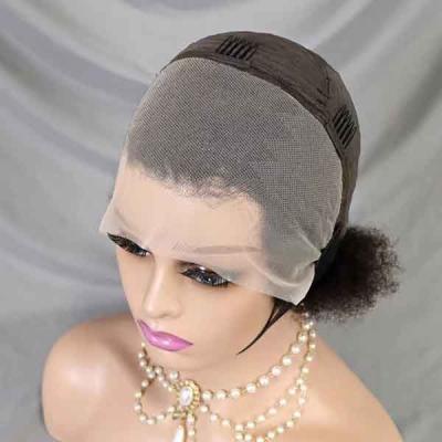 Chine 13x4 Full Lace Cheveux humains frontaux Bob Perruques Afro Kinky en vrac Cheveux humains naturels bouclés à vendre
