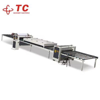 China TC Machinery Manufacturer PVC Cold Glue Laminating Machine on MDF board for sale