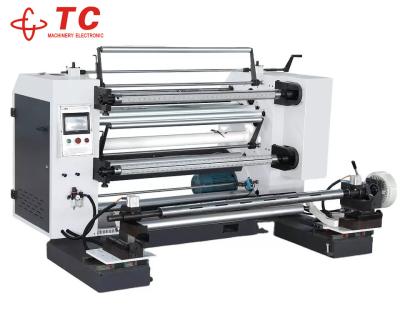 China TC Woodworking Machinery Manufacturer High Speed Slitting and Rewinding Machine for Paper Pvc Leather for sale
