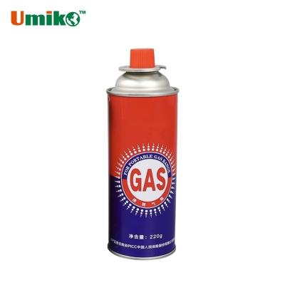 China Premium Butane Gas Canister 65mm Diameter 120g-250g Capacity for Outdoor Cooking Stoves for sale
