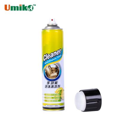 China Eco Friendly 650ml Multipurpose Foam Cleaner Spray For Car And Home 65*240mm for sale