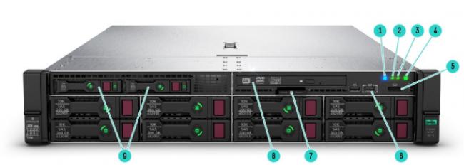 Сервер P19718-B21 P19719-B21 1 шкафа DDR4 32GB HPE ProLiant DL380 Gen10 2U