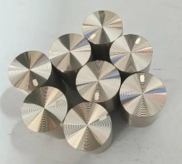 Polished mold surface texture close-up