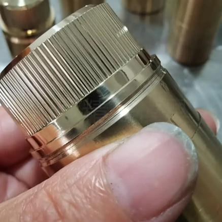 Textured molding installation example in modern interior space