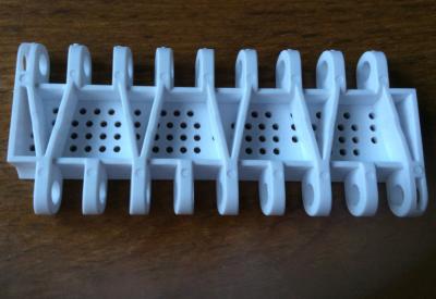 China ZY8000FG-3 unichains OPB 4V-36% maximum airflow plastic conveyor modular belt flush grid belt for sale