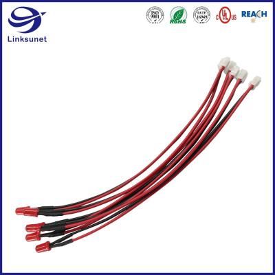 Cina Cablaggio del cavo dell'esposizione di LED 1007 26AWG con i connettori rossi di 5mcd 20mA in vendita