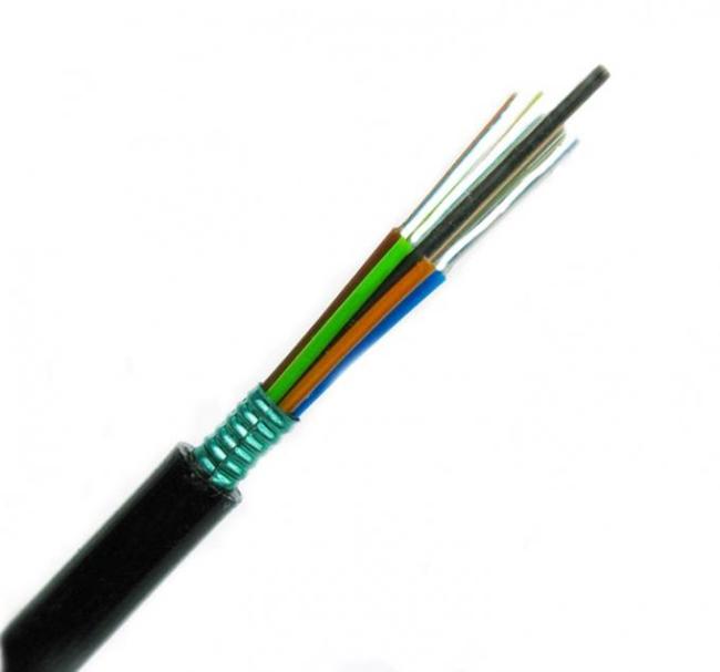 Multi Core Armoured Fiber Optic Cable / Outdoor 12 Core Steel Armored Cable 1