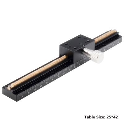Cina Dovetail Trough Rack And Pinion Manual Stage Linear Sliding Long Stroke in vendita