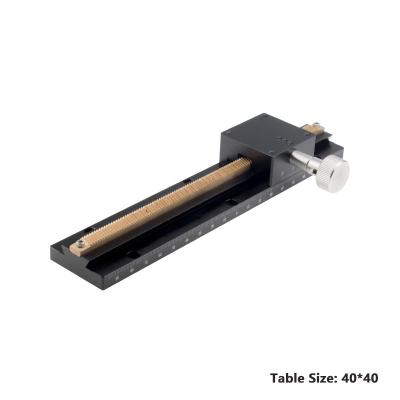 Cina X Axis Precision Displacement Manual Linear Stage Fine Tuning Frame Dovetail Trough in vendita