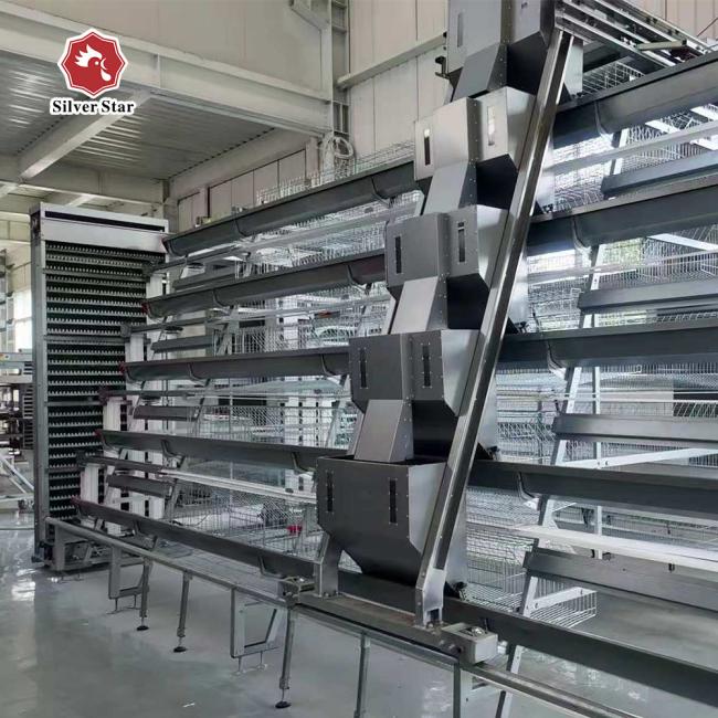 A Type Layer Battery Chicken Cage System for Poultry Farm Hot-Dip Galvanized Automatic Hen Cages 0