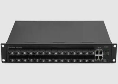 Cina 1U tipo COMMUTATORE di ETHERNET della FIBRA di SFP con 28 10/100FX + 4 10/100/1000BASE-T (X) in vendita