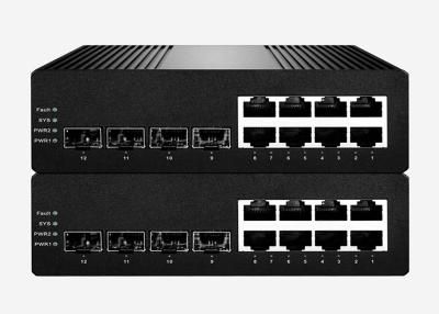 Cina Il commutatore L2+ industriale della fibra di SFP ha diretto il commutatore di PoE di gigabit con i porti 8GE e le scanalature di 4G SFP in vendita