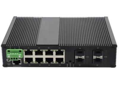 China Managed 10GB Ethernet Fiber POE Switch 4 10GB SFP+ Slots And 8 Gigabit POE Ports zu verkaufen