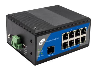 Cina Interruttore Ethernet POE a singola porta di fibra con alimentazione esterna 8 porte in vendita