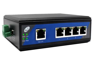 Cina External Power Supply 4 Port Industrial POE Switch With 1 Uplink Port in vendita